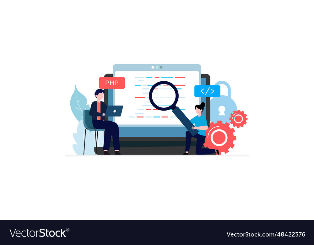 Development concept software process Royalty Free Vector