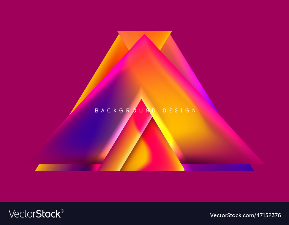 Futuristic triangle abstract background Royalty Free Vector