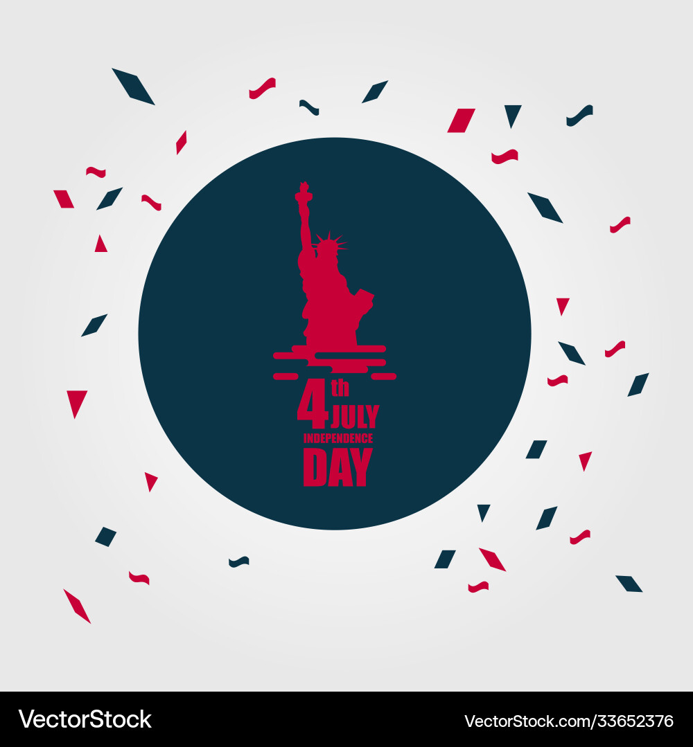 Independence day 4th july template design Vector Image