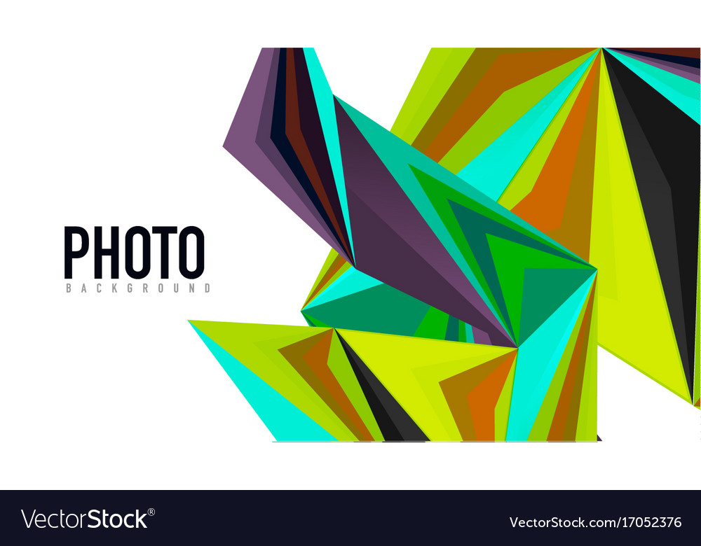 Modern triangle presentation template Royalty Free Vector