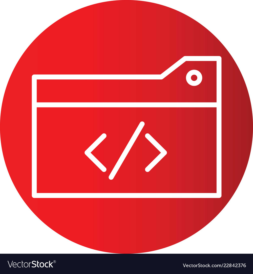 Optimization code icon in creative design Vector Image