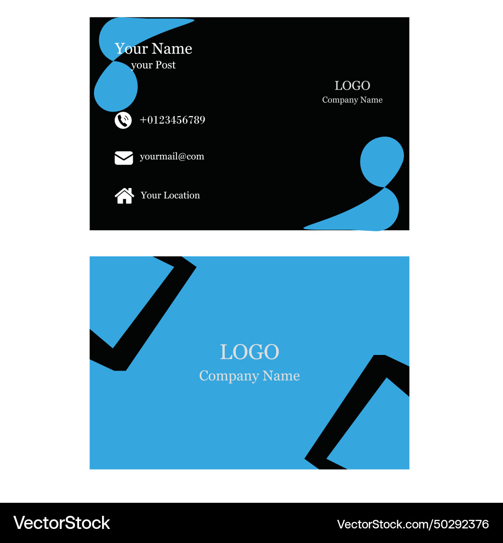 Professional exclusive business card design Vector Image