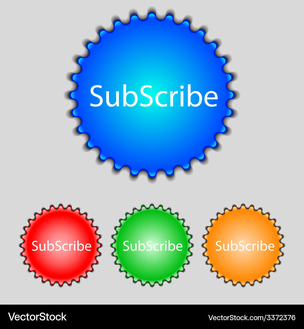 Subscribe sign icon membership symbol website Vector Image