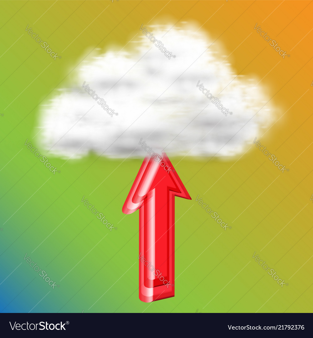 Upload to cloud Royalty Free Vector Image - VectorStock