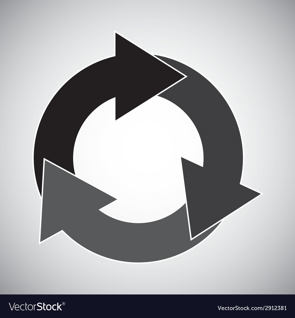 Arrows circle Royalty Free Vector Image - VectorStock