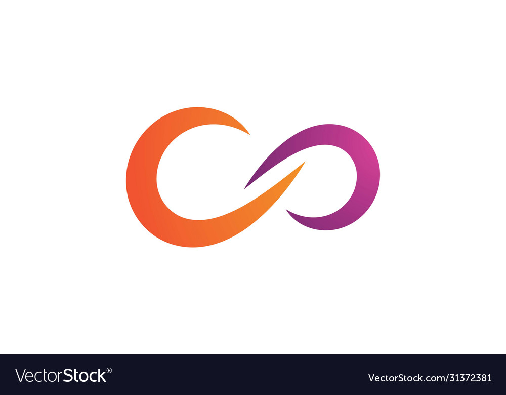 Infinity logo Royalty Free Vector Image - VectorStock