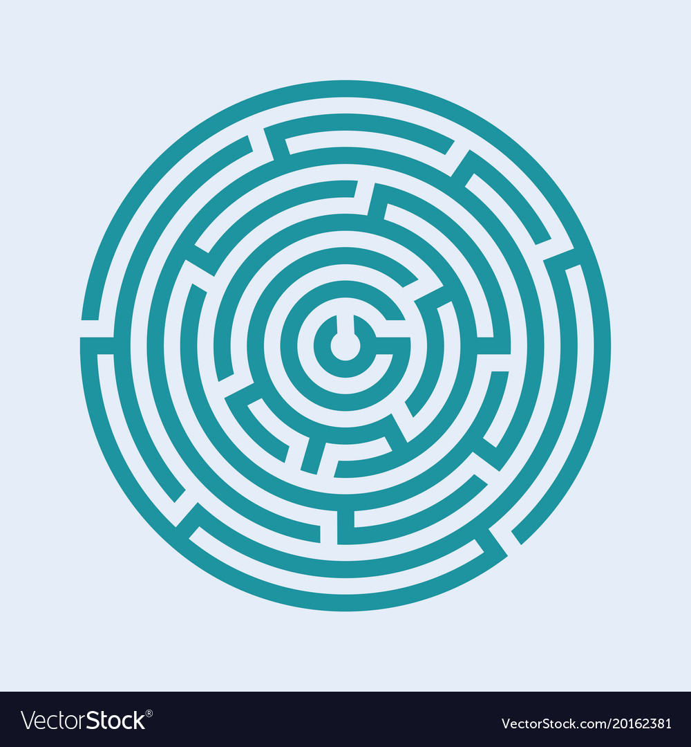 Labirinth flat Royalty Free Vector Image - VectorStock