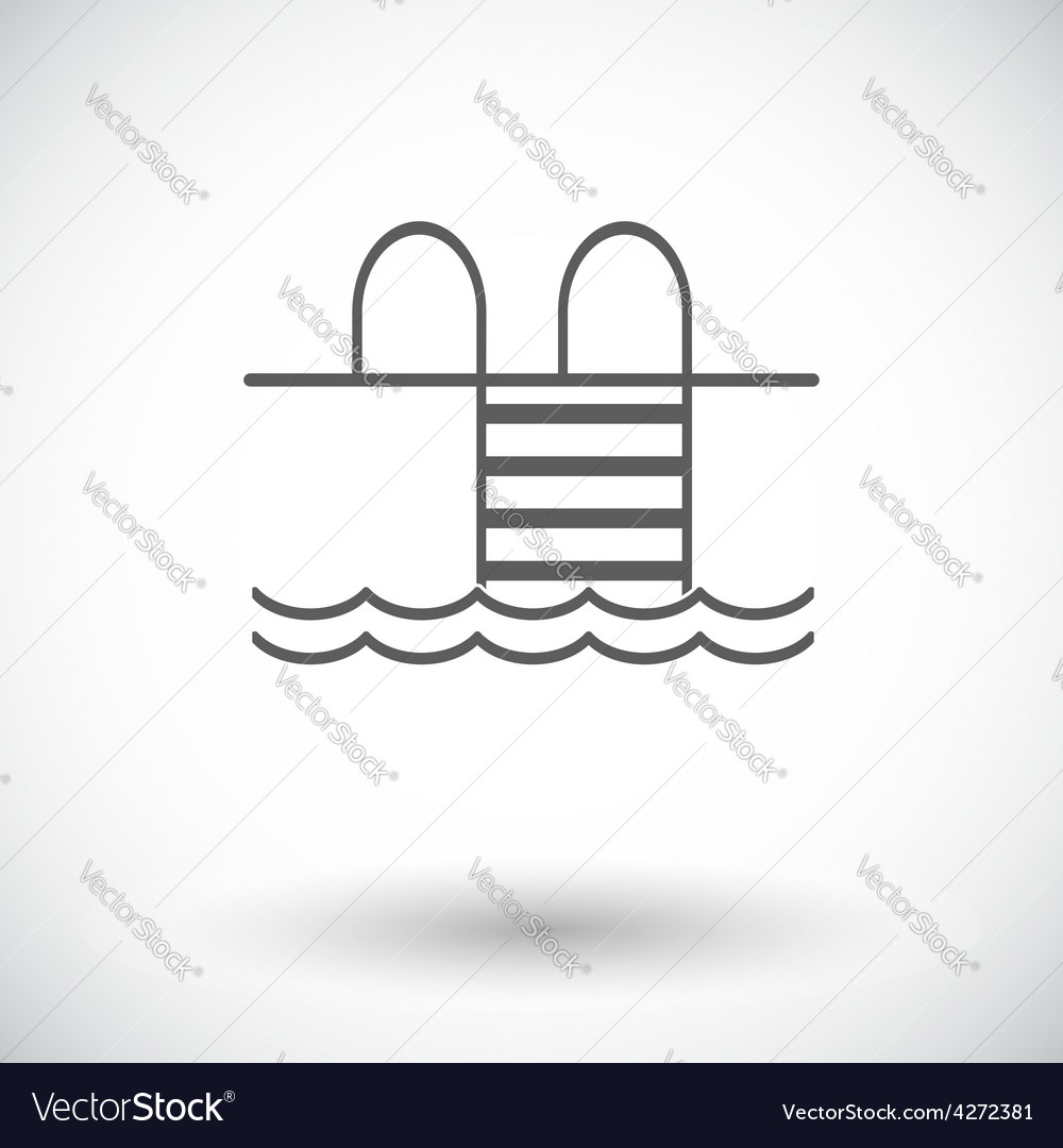 Pool flat icon Royalty Free Vector Image - VectorStock