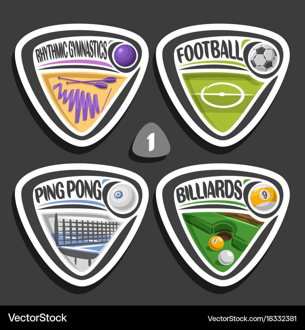 Set of sport logos Royalty Free Vector Image - VectorStock