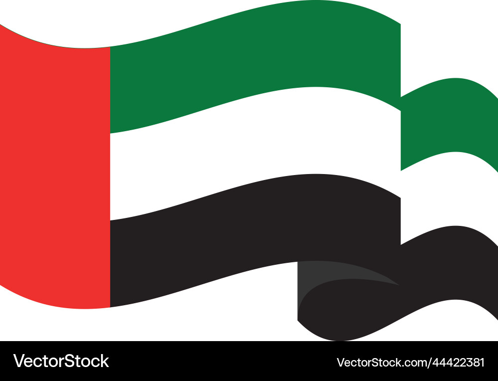 United arab emirates flag icon Royalty Free Vector Image