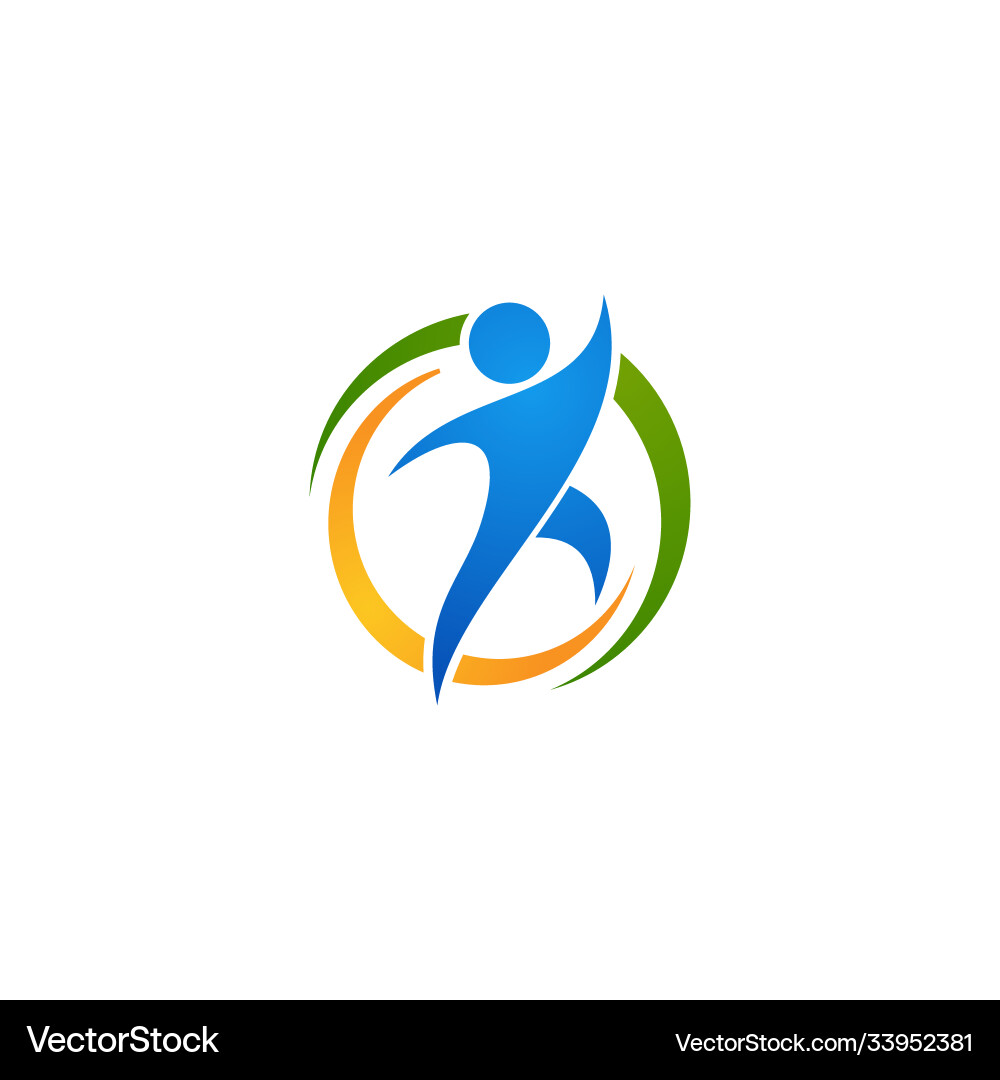 Wellness center logo design concept spa Royalty Free Vector