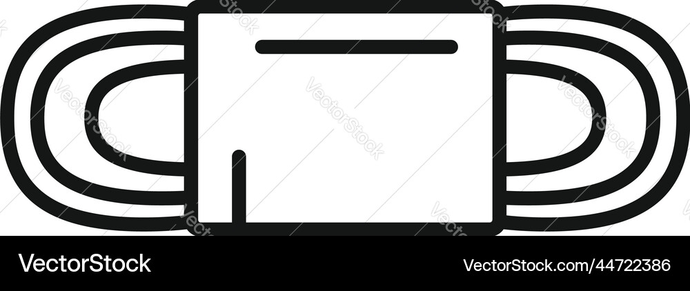 Fabric craft icon outline wool knit Royalty Free Vector