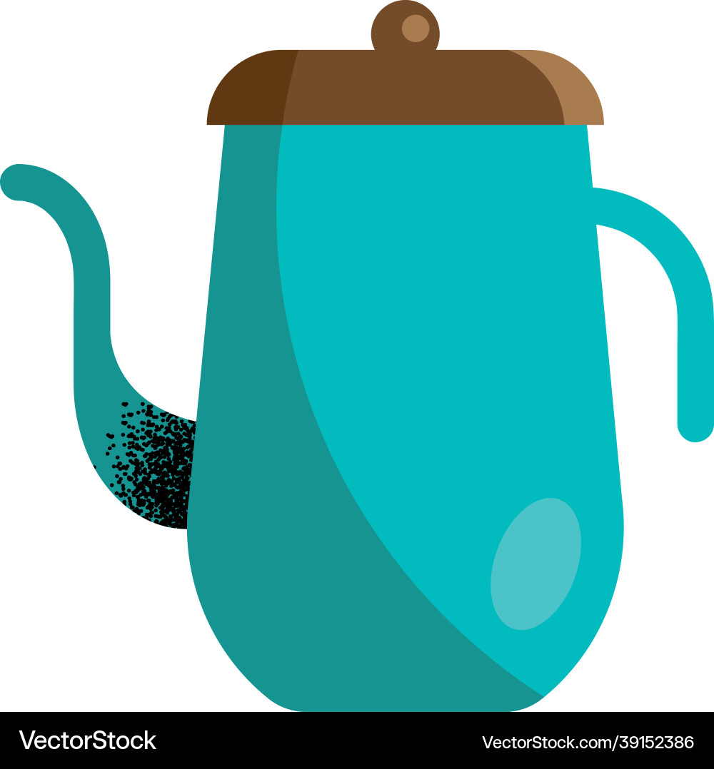 Kettle of coffee drink Royalty Free Vector Image