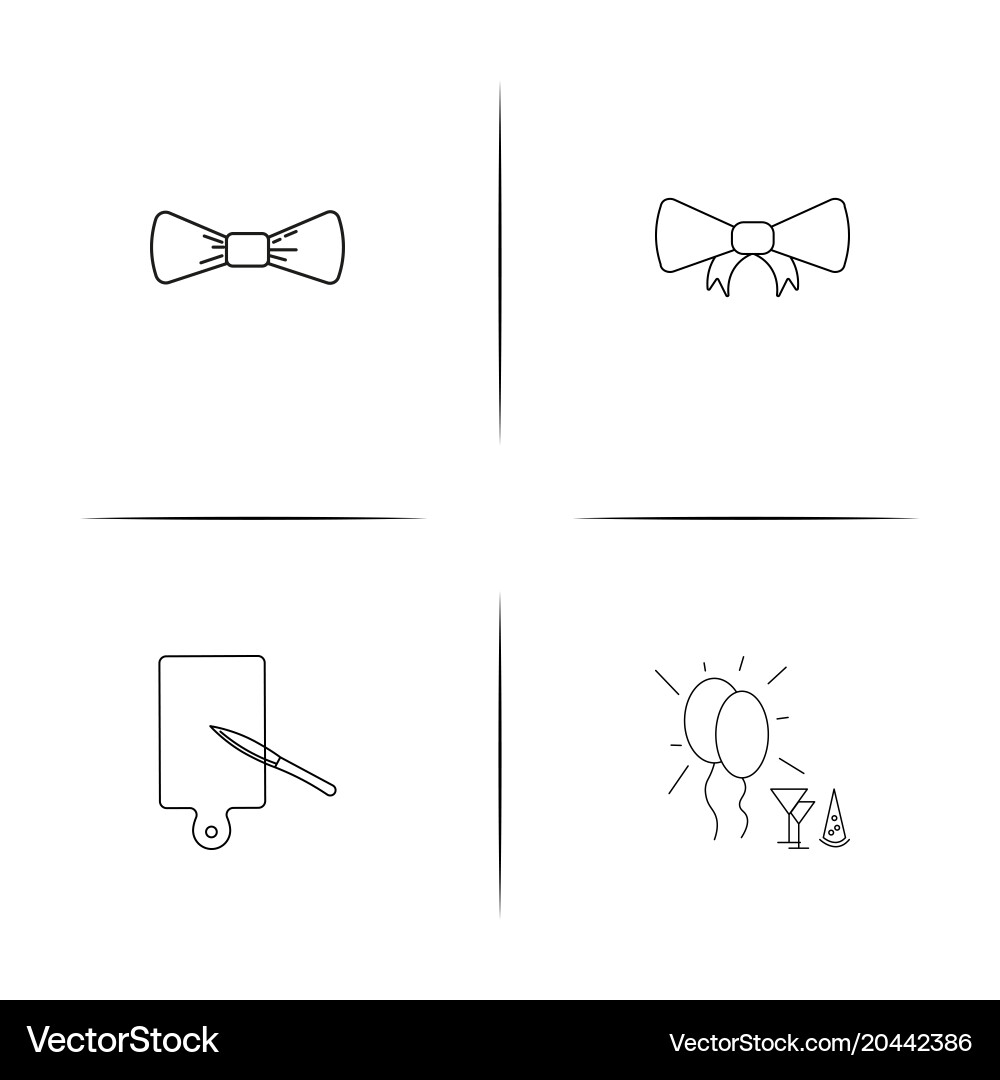 Lifestyle simple linear icon setsimple outline Vector Image