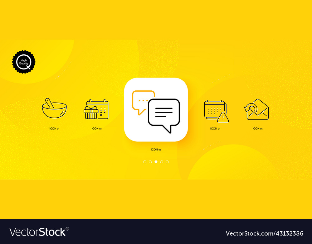 Notification dots message and send mail minimal Vector Image