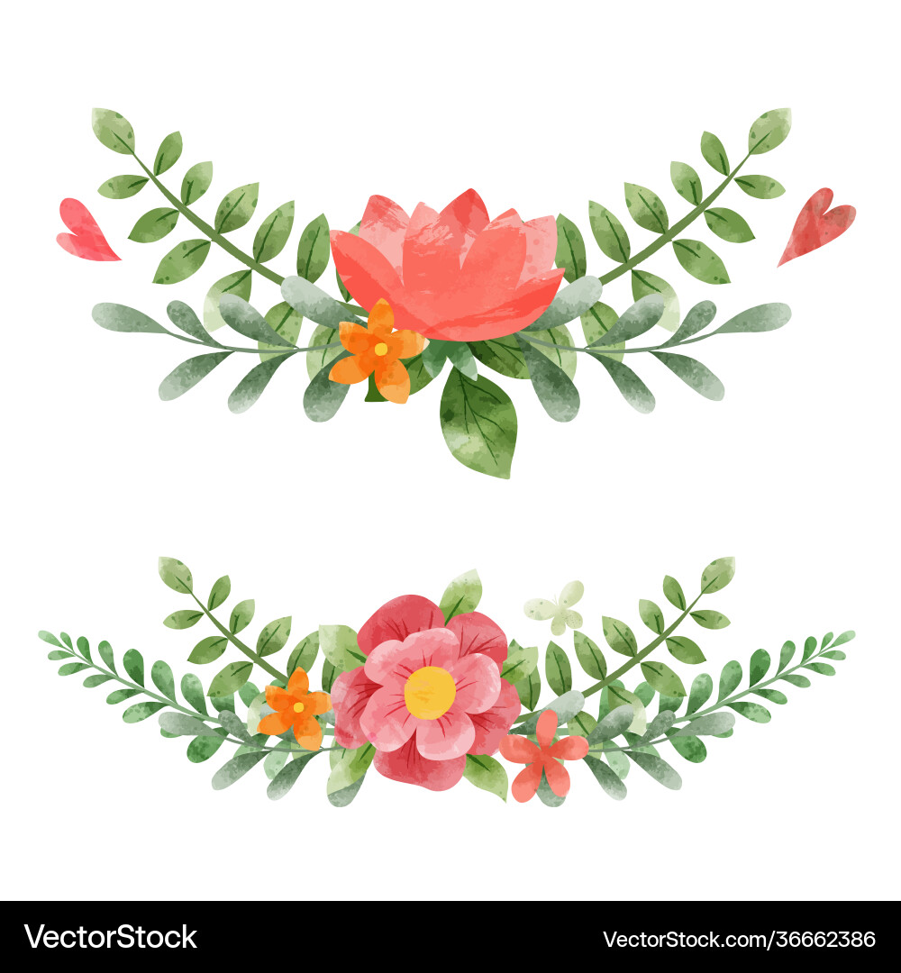 Spring abstract floral bouquet tiny floral art Vector Image