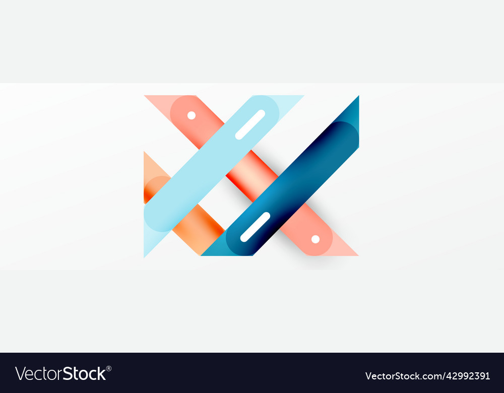 Background overlapping lines dynamic Royalty Free Vector