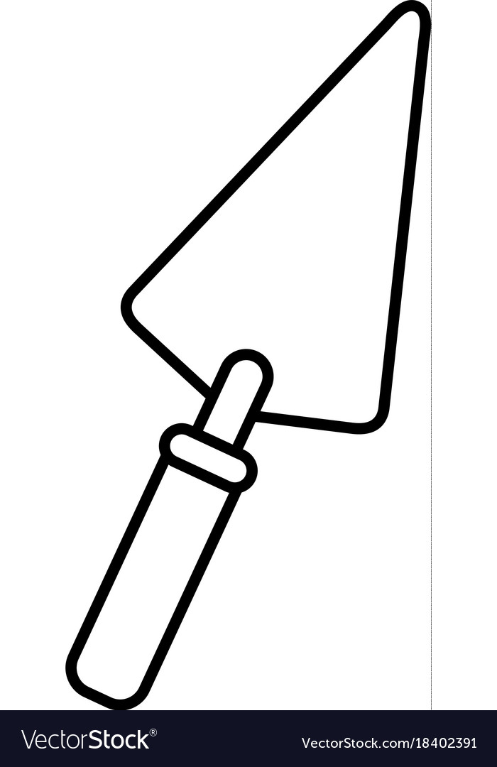 Construction spatula tool Royalty Free Vector Image