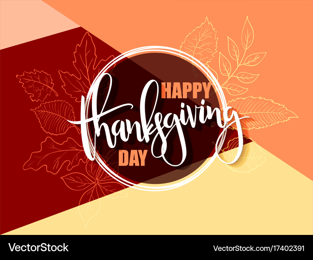 Greeting banner with hand lettering label Vector Image