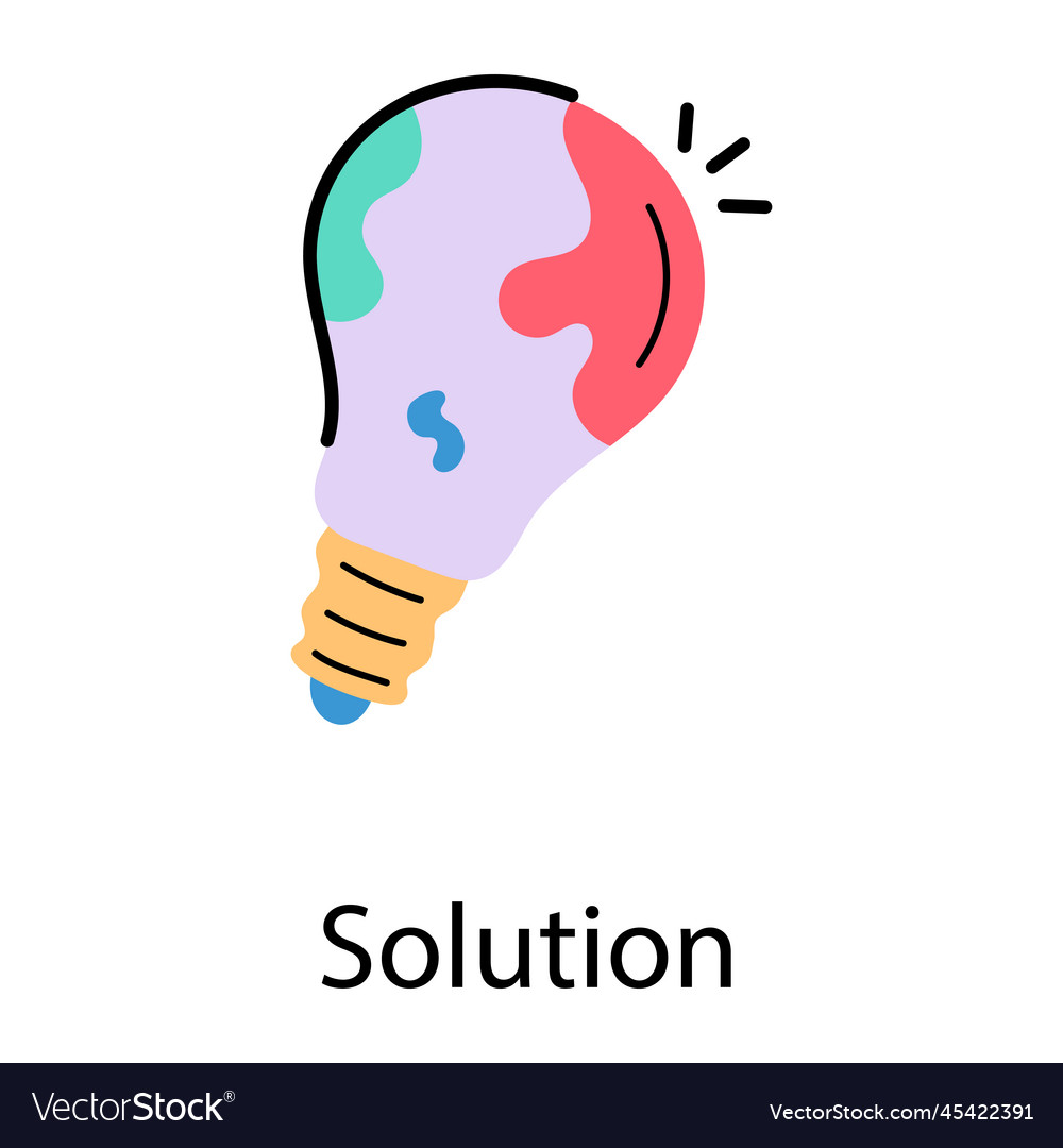 Solution Royalty Free Vector Image - VectorStock