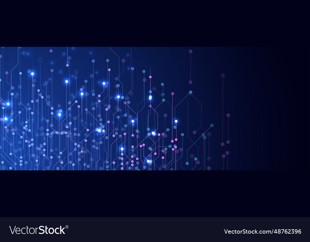 Abstract structure circuit computer technology Vector Image