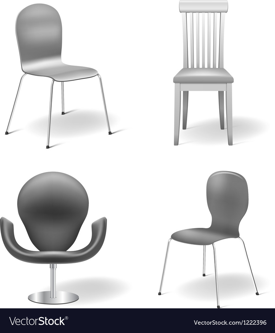 Chairs set Royalty Free Vector Image - VectorStock
