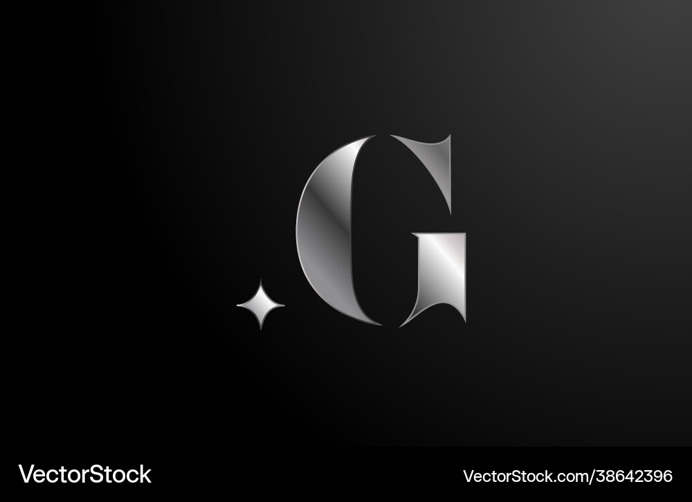 G alphabet letter icon design with star template Vector Image