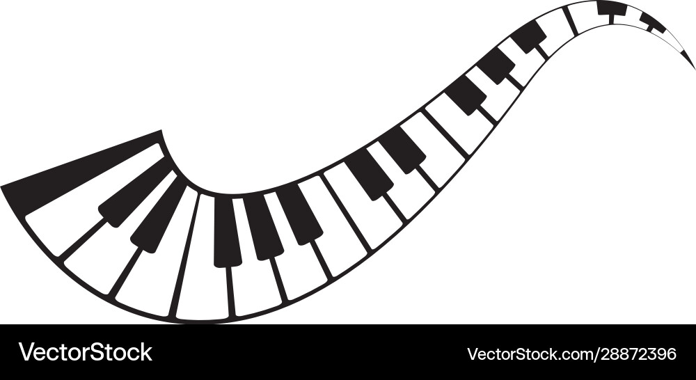 Keyboard piano musical instrument Royalty Free Vector Image