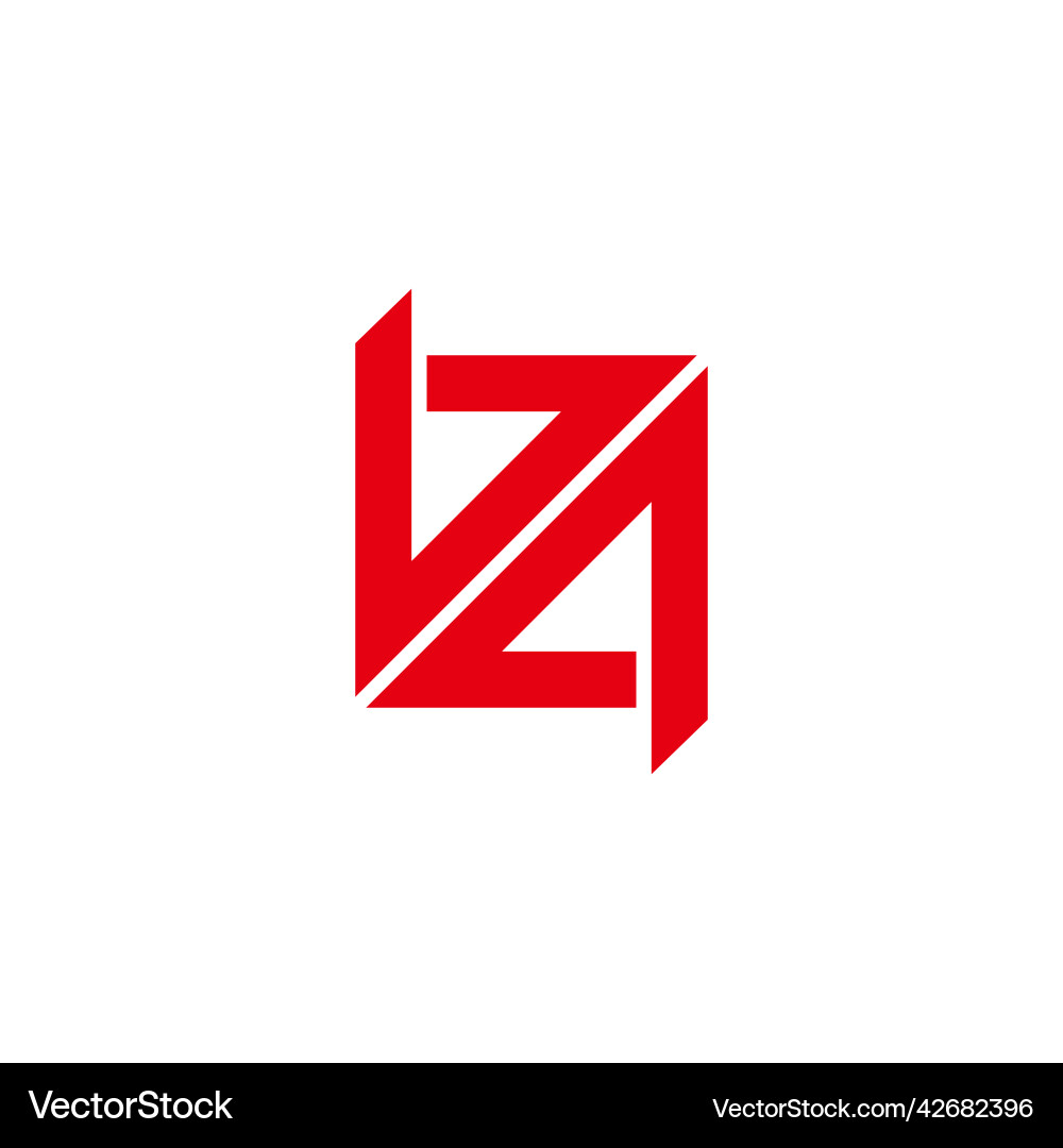 Letters ba square arrows up colorful logo Vector Image