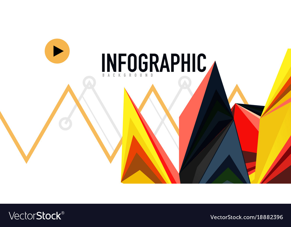 Modern triangle presentation template Royalty Free Vector