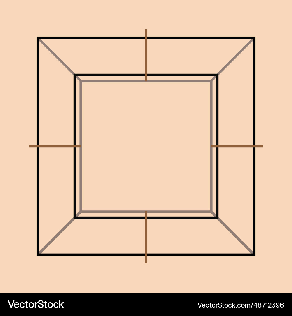 Squares - 5 abstract futuristic geometric Vector Image