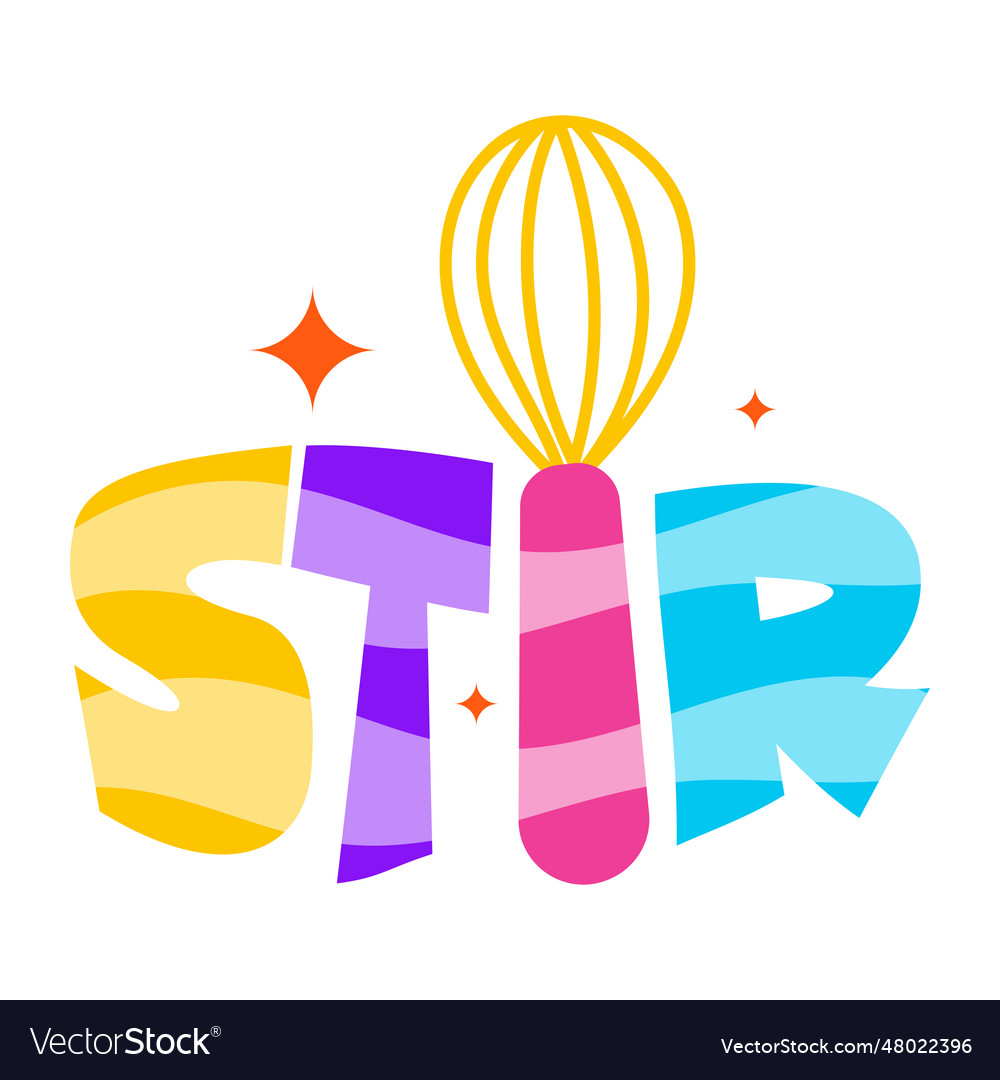 Stir Royalty Free Vector Image - VectorStock
