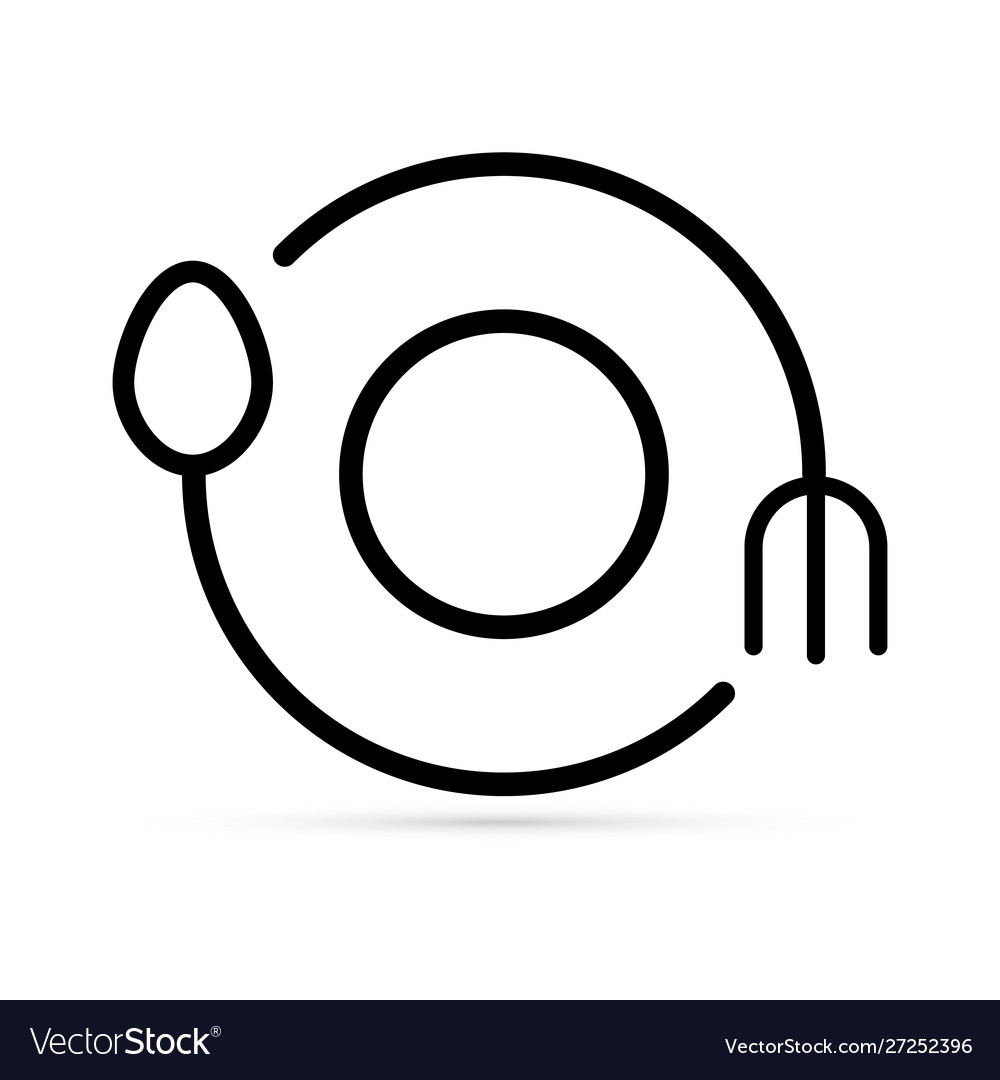 Table setting icon Royalty Free Vector Image - VectorStock