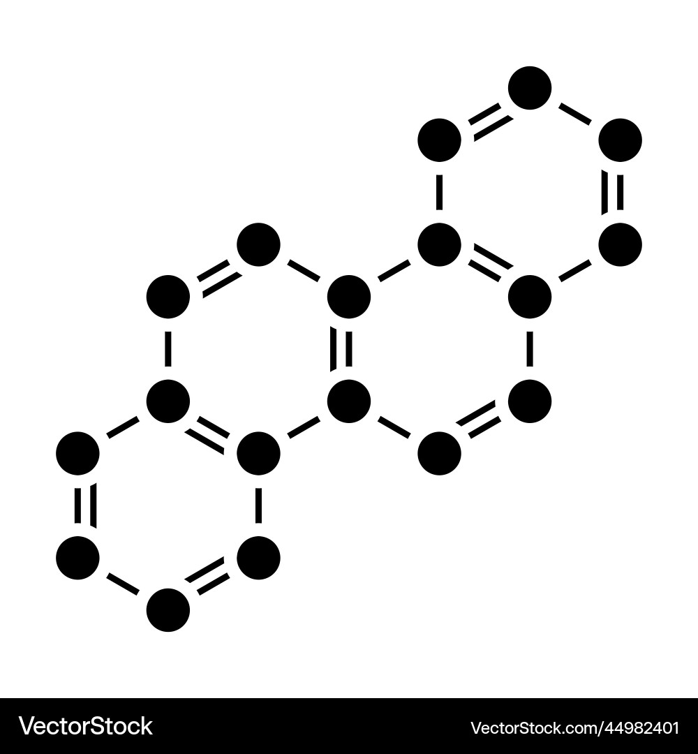 Abstract molecule icon - symbol of chemistry Vector Image