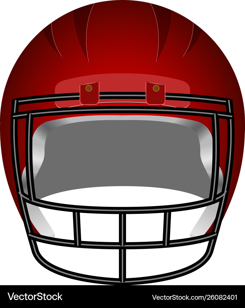 Isolated football helm Royalty Free Vector Image