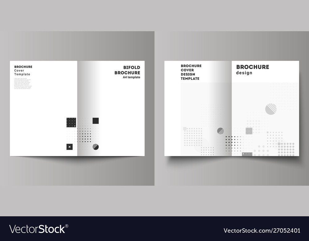 Layout two a4 format modern Royalty Free Vector Image