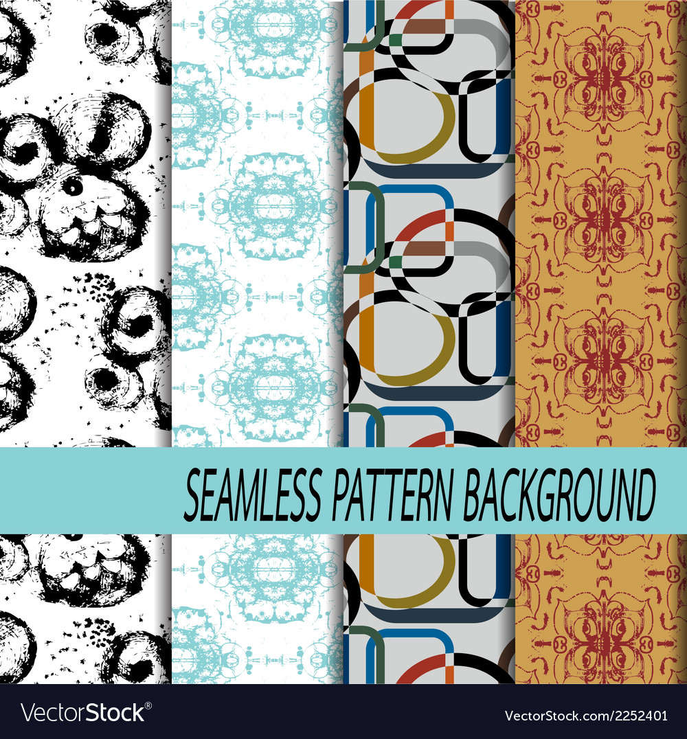Seamless abstract hand drawn pattern Royalty Free Vector