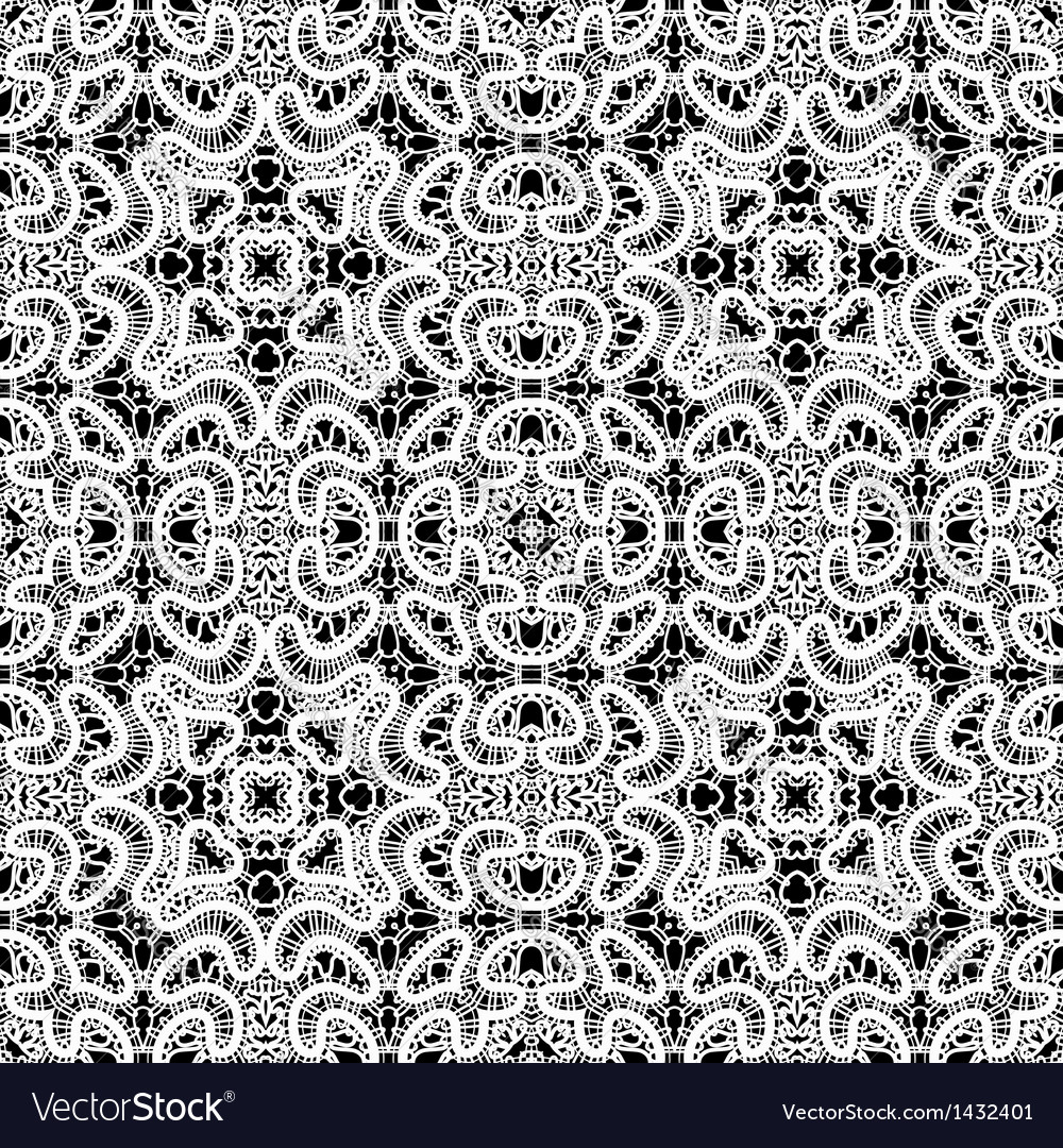 White lace pattern Royalty Free Vector Image - VectorStock