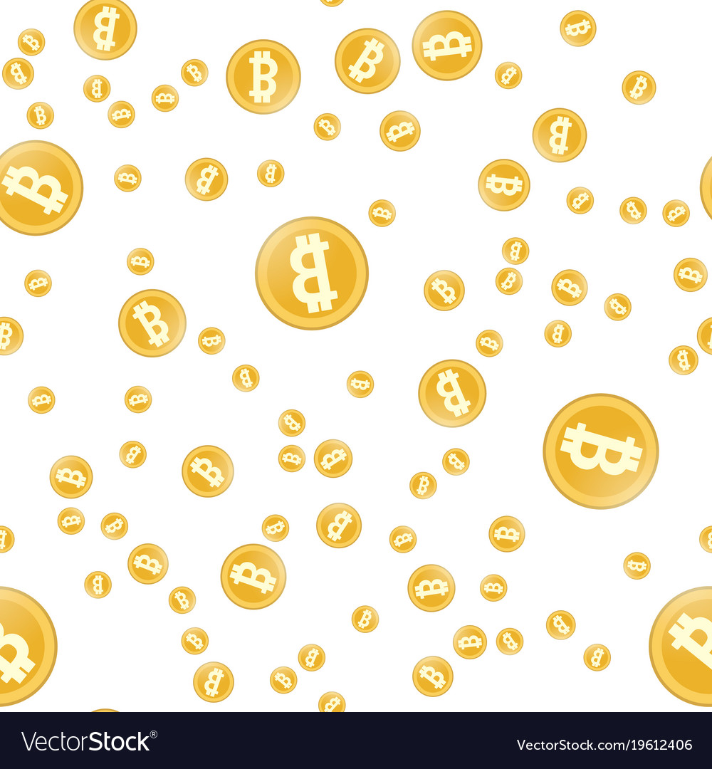 Bitcoin seamless pattern simple seamless pattern Vector Image