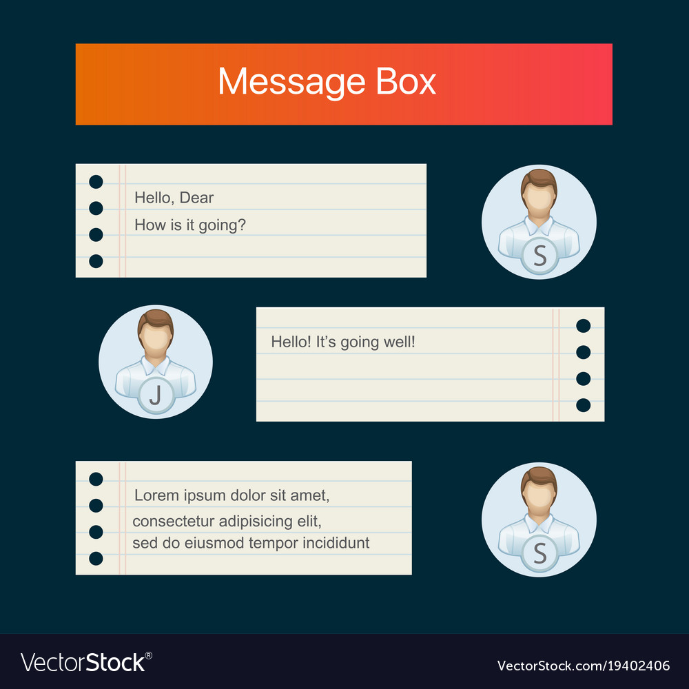 Chat frames Royalty Free Vector Image - VectorStock