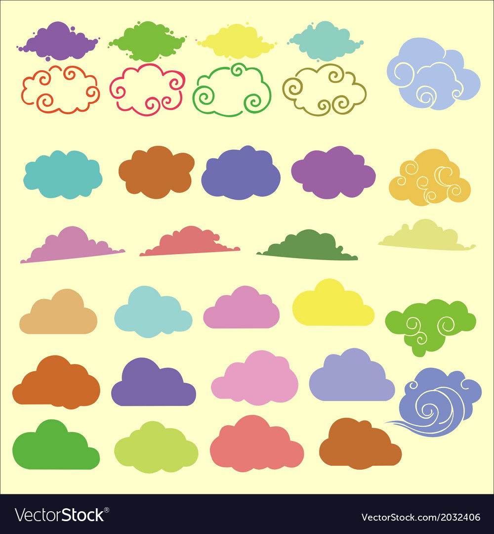 Clouds Royalty Free Vector Image - VectorStock
