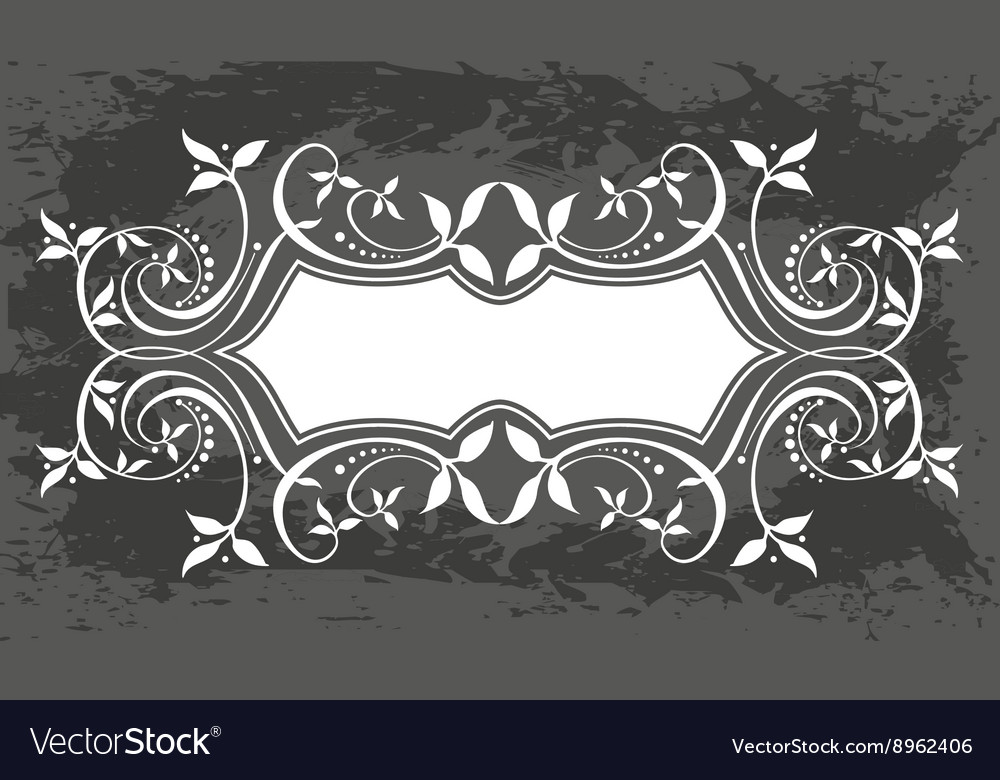 Decorative frame with pattern Royalty Free Vector Image