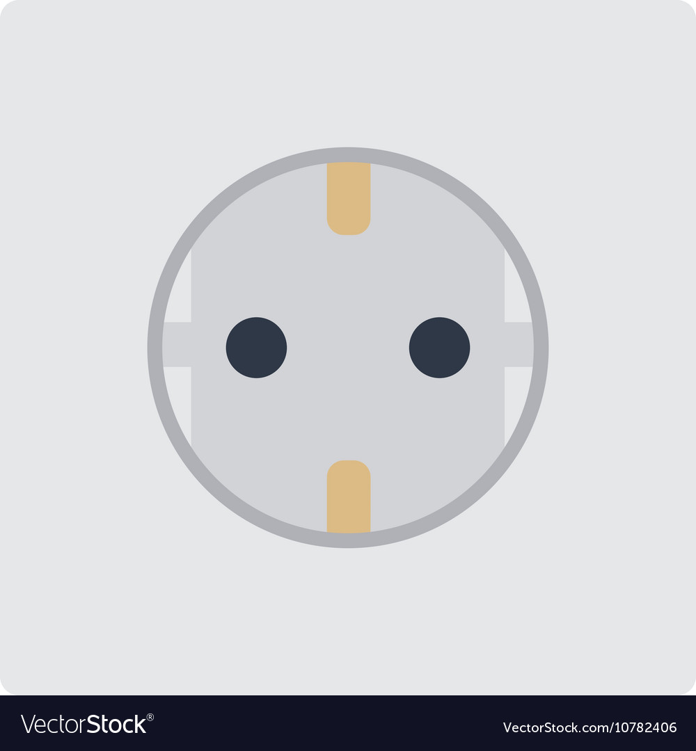 Electrical outlet plug Royalty Free Vector Image