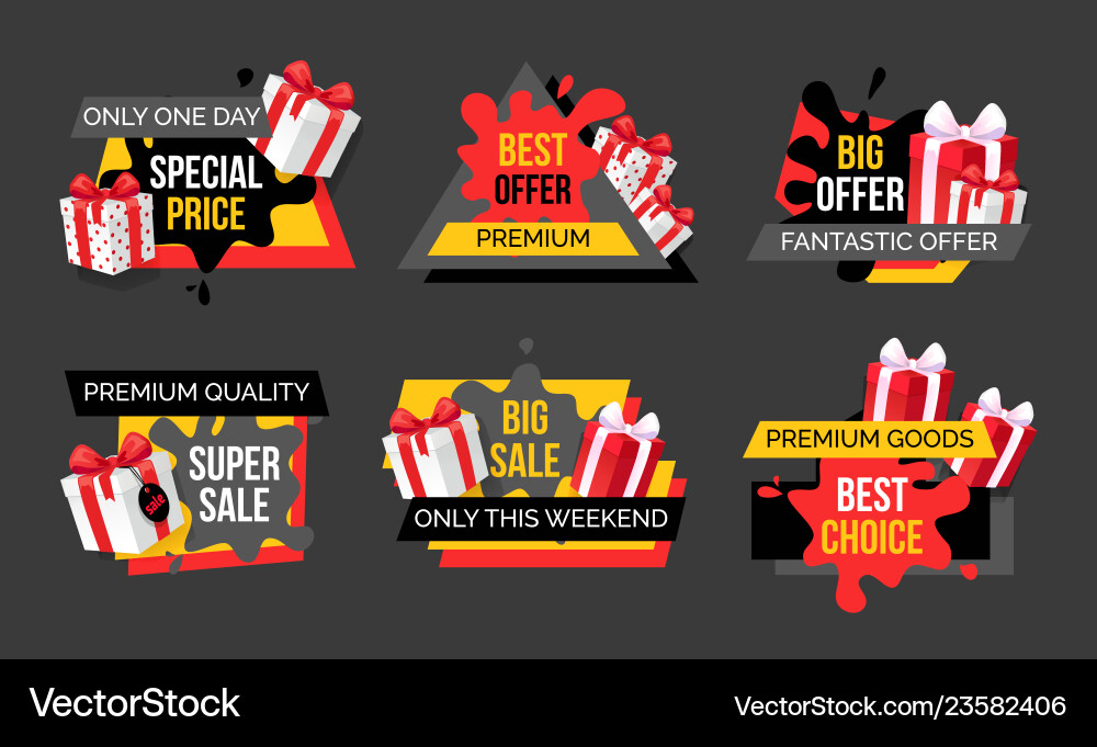 Fantastic offer and exclusive discount shoppers Vector Image
