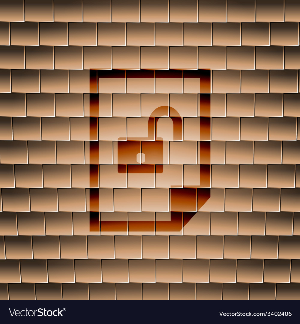 File unlocked icon symbol flat modern web design Vector Image
