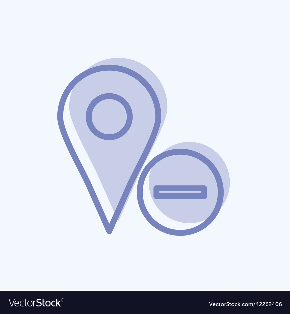 Icon delete location suitable for user interface Vector Image