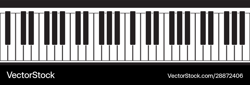 Keyboard piano musical instrument Royalty Free Vector Image