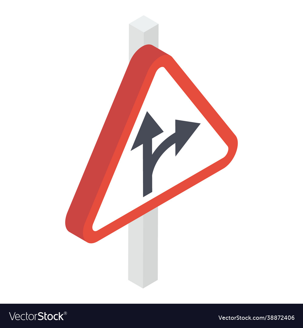 Road junction Royalty Free Vector Image - VectorStock