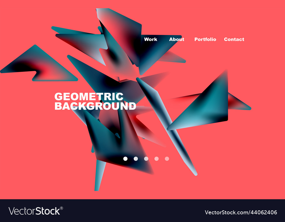 Shards shape composition abstract background web Vector Image