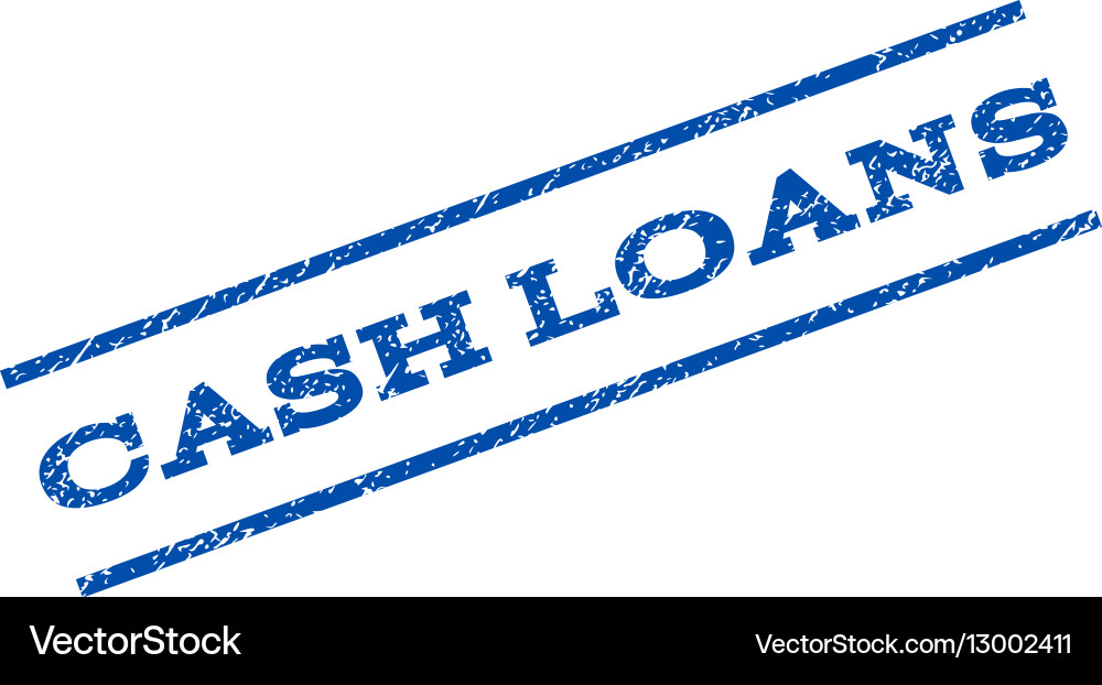 Cash loans watermark stamp Royalty Free Vector Image